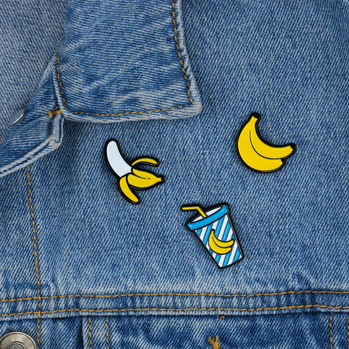 Banana Pin Badge Set | Banana Pin Badges | Banana Pins | Mustard ...