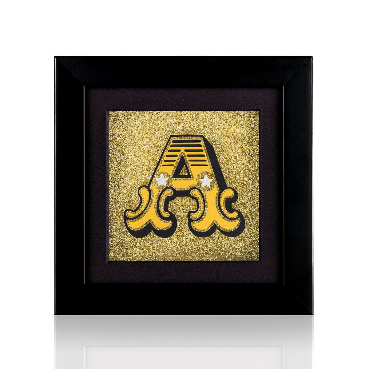 Dollydagger x Curly Mark All Gold Circus Letter | Art Shadow Box