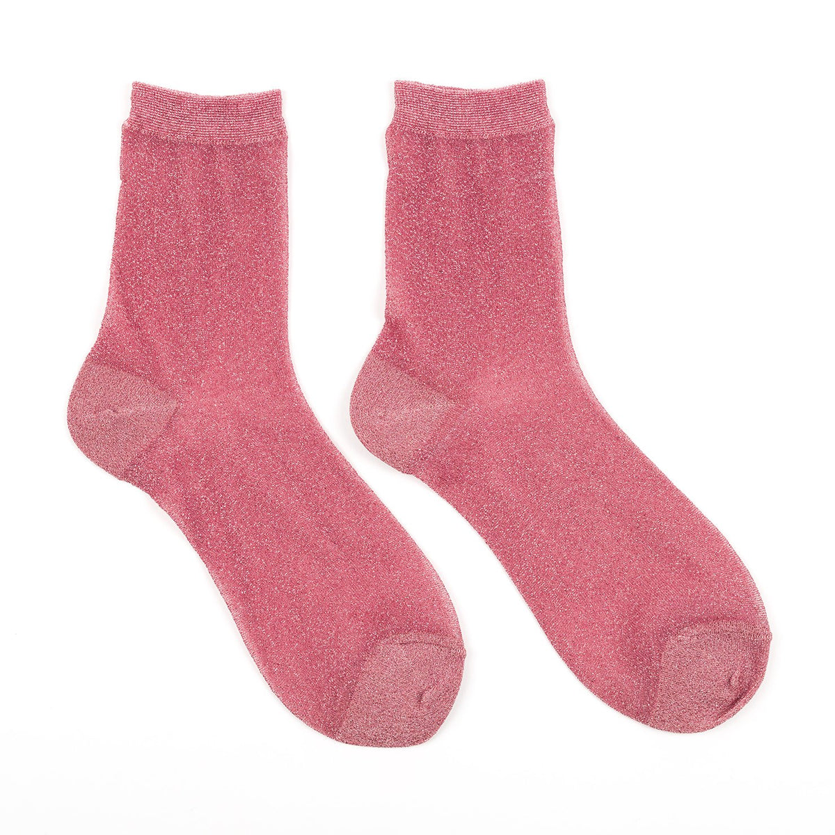 Pink Glitter Socks | Lurex Ankle Socks | Sheer Sparkly Socks – Dollydagger